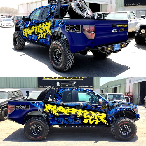 Design an awesome Car Wrap for a Ford Raptor | Car, truck or van wrap ...