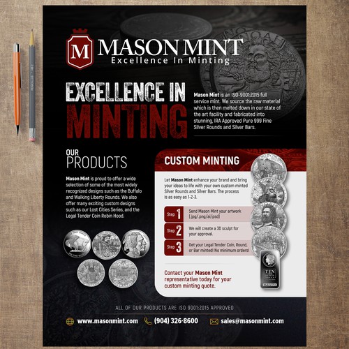 Designs | Create An Exciting Flyer To Showcase Our Custom Silver Coin ...