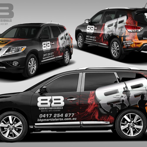 Create a eye catching car wrap for BBP Martial Arts Academy | Signage ...