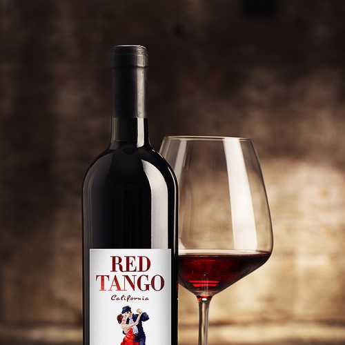 "Red Tango" Wine Bottle Label Design Contest | Product label contest