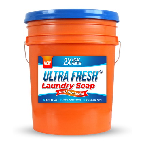 Designs | Ultra Fresh laundry soap label | Product label contest