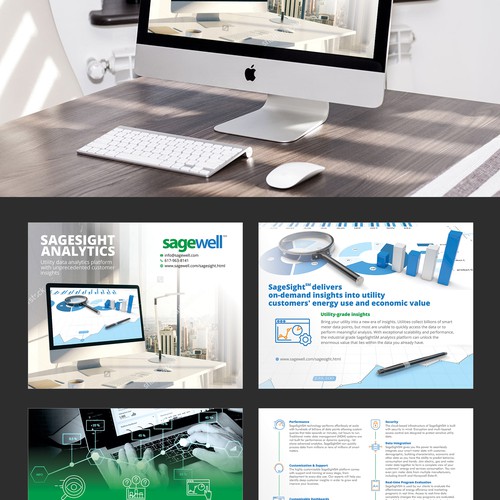 Software sales brochure for advanced data analytics | Brochure contest