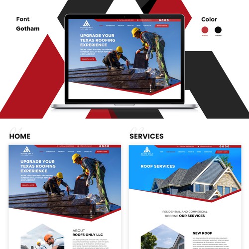Designs | POWERful Strong Roofing Site | Web page design contest