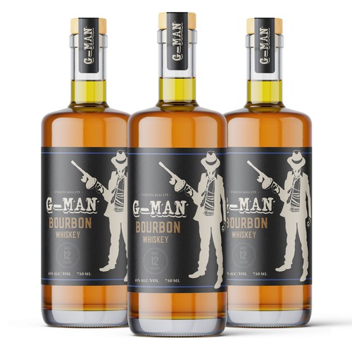 Designs | G-Man Whiskey Is seeking a distinctive design for our new ...