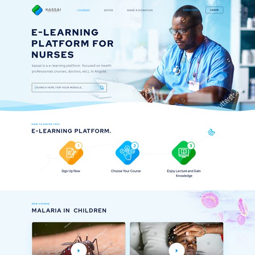 Designs | 2 pages for e-Learning platform | Web page design contest