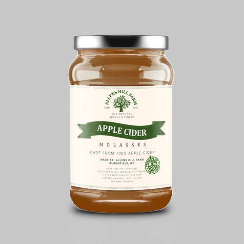 The World's Finest Apple Cider Molasses needs a label. | Product label ...