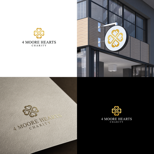 Designs | Fundraiser logo centered around 4 heart design | Logo design ...
