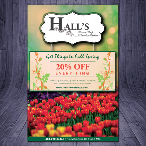 Designs | Create an eyecatching reusable template for a flower shop ...