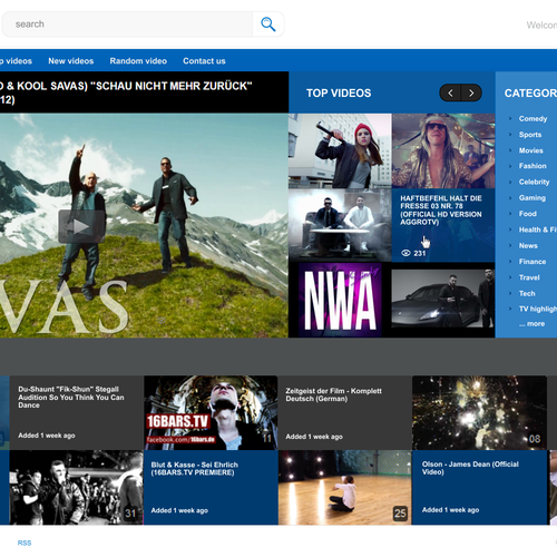 Create awesome design for new video-streaming site freeplay ! | Web ...