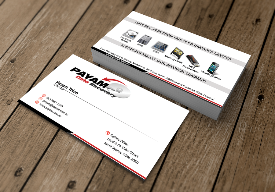 New business card for data recovery company | Business card contest