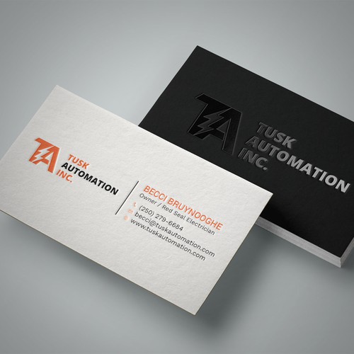 Sleek Business Card Design for Electrical Control Panel Manufacturing ...