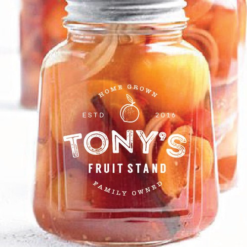 LOOKING FOR A FRESH MODERN FRUIT STAND LOGO FOR PEACH & PRODUCE STAND ...