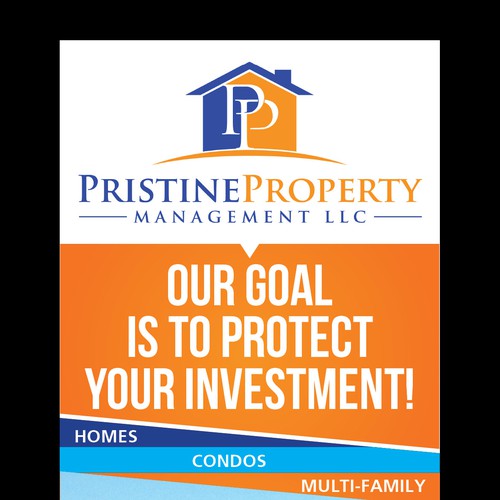 Create an eye-catching banner for Pristine Property Management ...