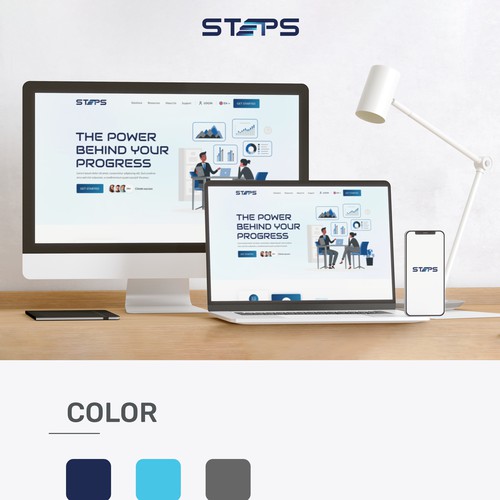 Designs | Modern and Sleek Business Services Saas Provider Website ...