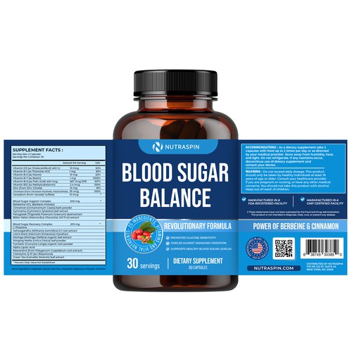 Designs | Awesome creative label for diabetes support herbal supplement ...