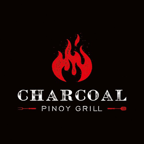 Restaurant Startup - "Charcoal" Logo with Emblem | Logo design contest