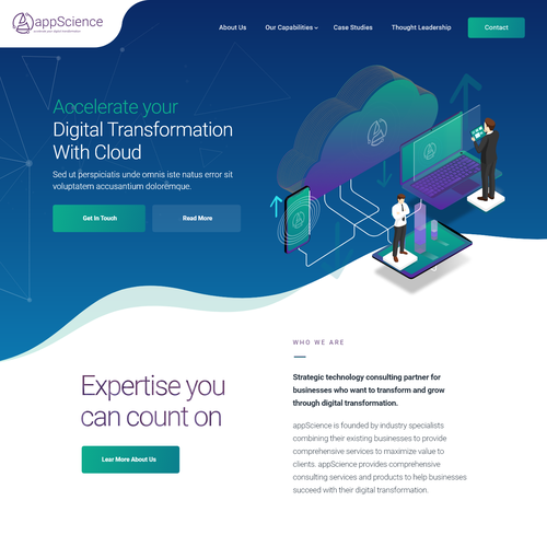 Designs | Cloud consulting company needs a sophisticated and inspiring ...