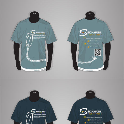 Upbeat Audio Visual Contractor Needs some cool New T-Shirts! (Logo ...