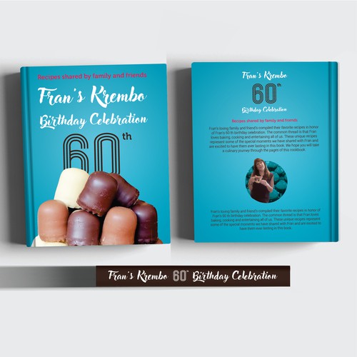 Design a unique cookbook cover and inside page template for birthday ...