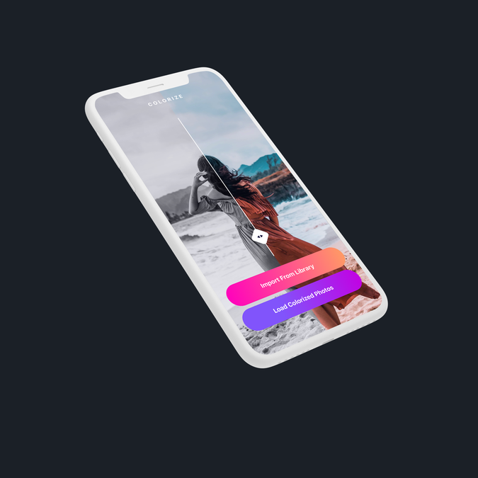 Design a beautiful, colorful, and professional UI for a Colorizer app ...