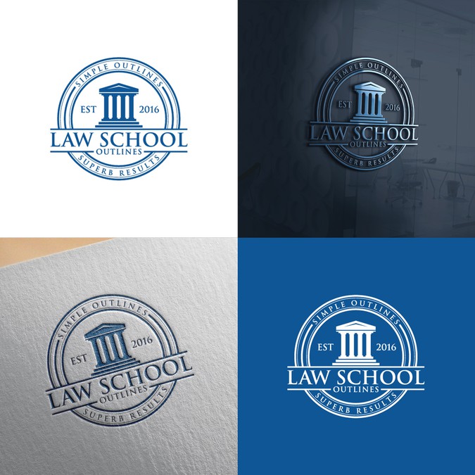 Design a logo for Law School Outlines, an educational supplement ...