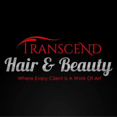 Create an innovative cutting-edge logo for Transcend Hair and Beauty ...