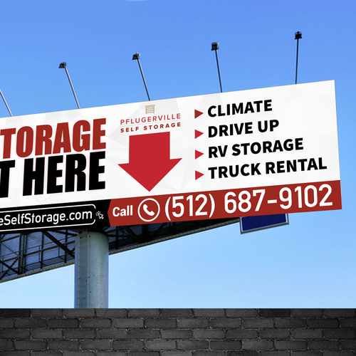 Self Storage Billboard - Central Texas | Signage contest