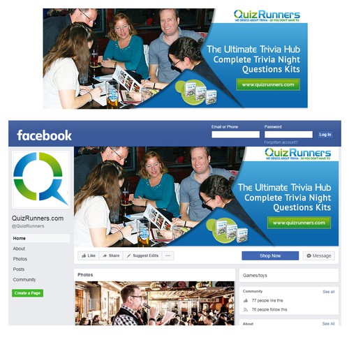 Facebook Cover for Trivia Website | Facebook cover contest