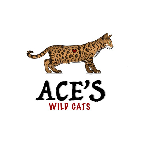 Designs | beautiful exotic looking spotted cat design to attract cat ...