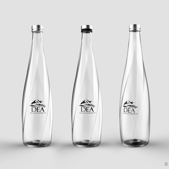 Create a Glass Bottle 0.75 lit For The Production of natural and still ...