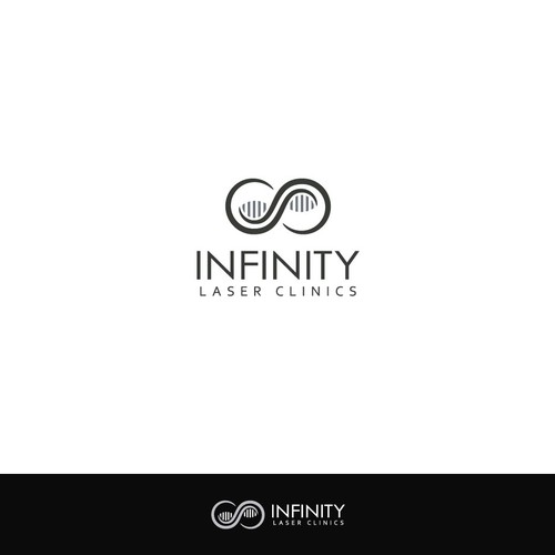 sleek elegant logo with infinity symbol | Logo design contest