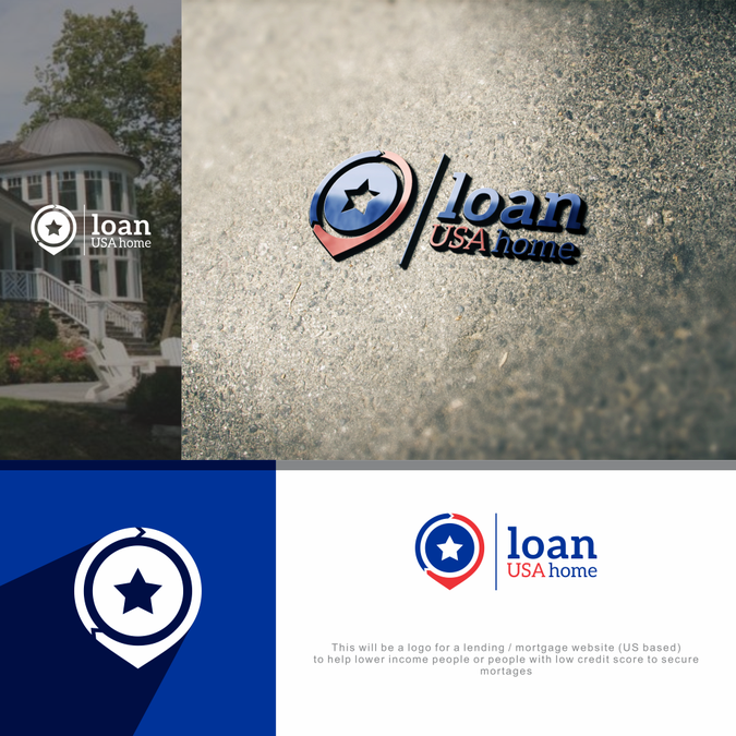 Young / Modern Logo for Lending Website: Home Us A Loan / Home USA Loan ...