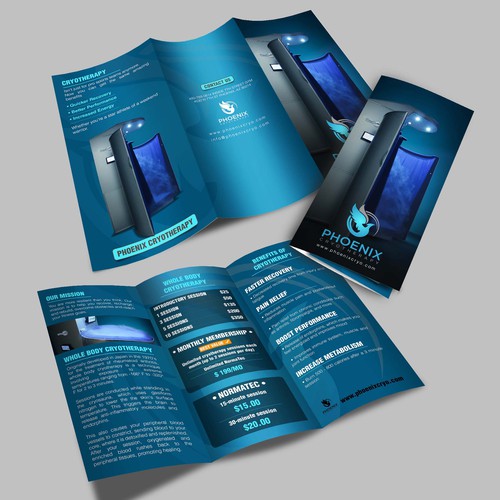 Design a modern brochure for a new cryotherapy center | Brochure contest