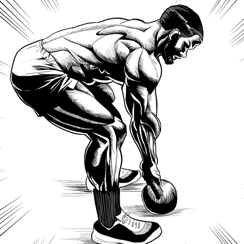 Comic Style Unconventional Workout Illustrations | Illustration or ...