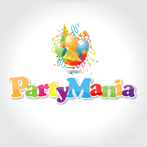 Logo for Party Mania an Event Planning Company | concurso Logotipos