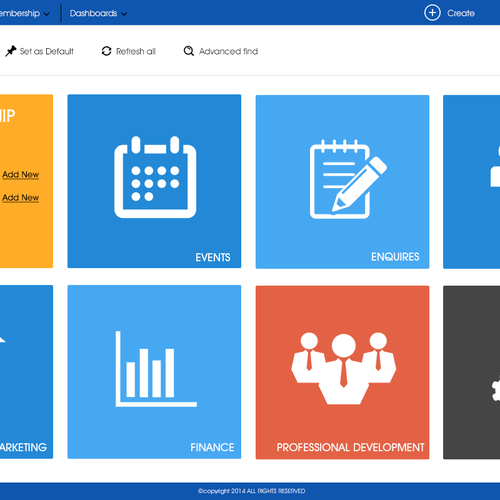 Dynamics CRM navigation dashboard | Landing page design contest Dynamics CRM navigation dashboard | Landing page design contest