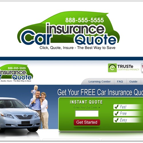Car Insurance Quote Website Logo | Logo design contest