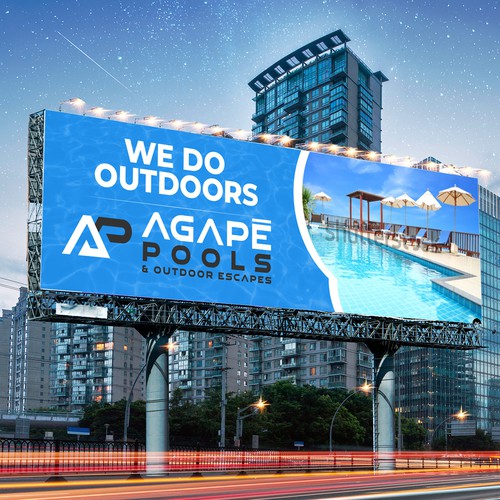Designs | POOL AND OUTDOOR LIVING BILLBOARD DESIGN | Signage contest