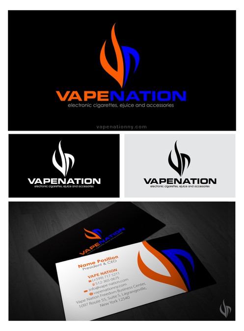 logo and business card for Vape Nation | Logo & business card contest