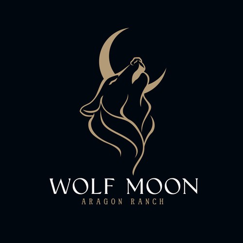 Designs | Design a logo for our ranch Wolf Moon Aragon Ranch that ...