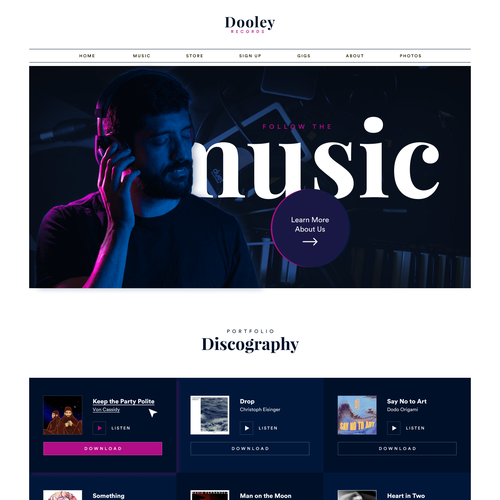 Designs | Design a website for artists of a London-based record label ...