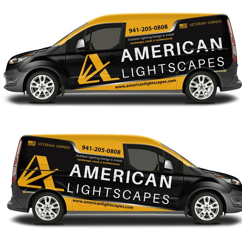 Designs | Sharp Van Wrap for Outdoor Lighting Service | Car, truck or ...