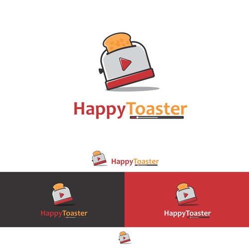 Create a logo for Happy Toaster that invites viewers to watch | Logo ...