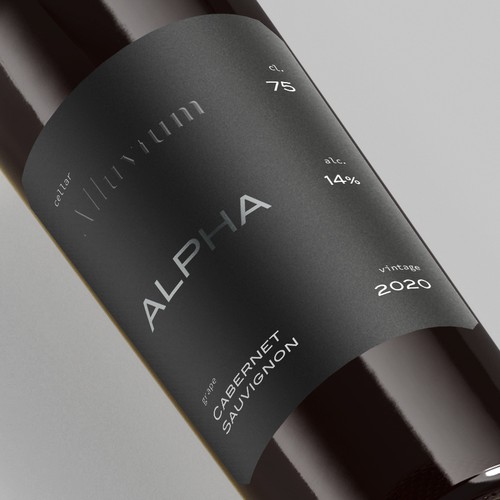 Designs | Modern Industrial High End Wine Label | Product label contest