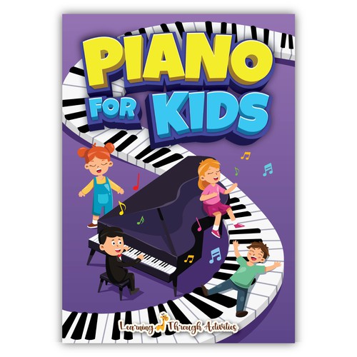 Designs | Piano For Kids Book Cover | Book cover contest