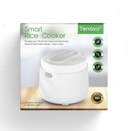 Designs | Design a modern package for a smart rice cooker | Product ...