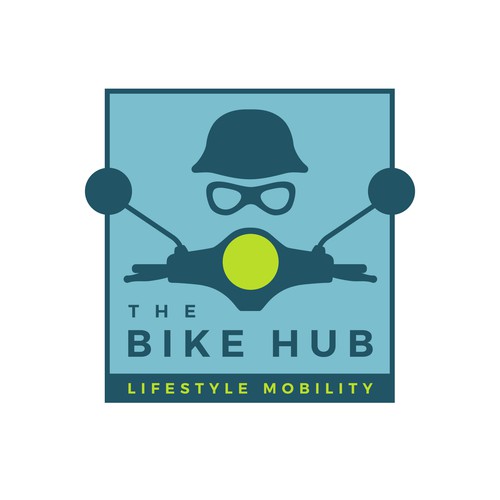 Design a lifestyle logo for The Bike Hub, scooter & motorcycle point of ...