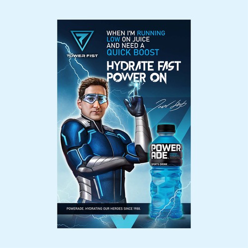 Designs | Design a Superhero/Powerade Advertisement | Poster contest