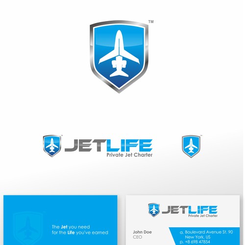 Create the next logo and business card for JetLife | Logo & business ...