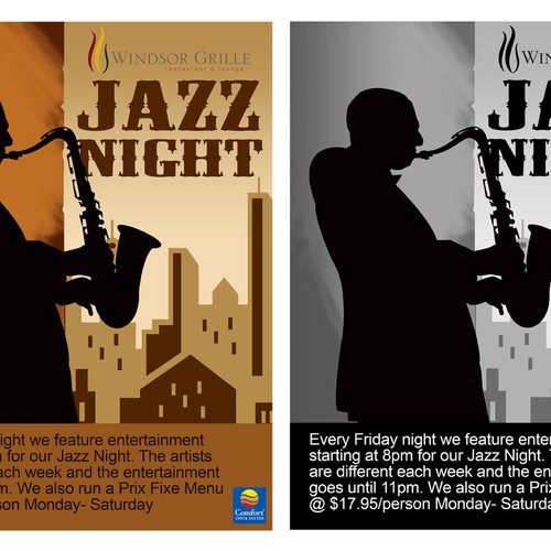Jazz Night Advertisement | Print or packaging design contest